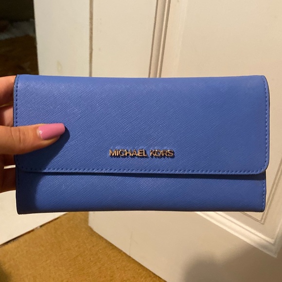 Bags | Blue Mk Wallet | Poshmark